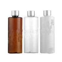 China Cylinder 8oz Black Lotion Pump Amber 4 Oz Lotion Bottles for sale
