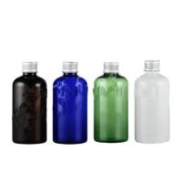 China 4oz Amber Plastic Lotion Bottles Clear Shampoo Bottles for sale