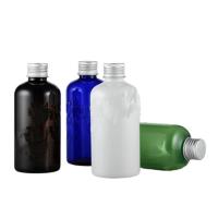 China 4oz Amber Plastic Lotion Bottles Clear Shampoo Bottles for sale