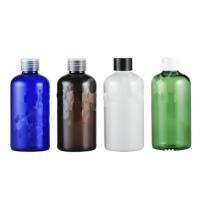China Amber 500ml Lotion Pump Bottles UV Electroplated 4oz Clear Lotion Bottles for sale