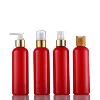 China Clear 750ml Reusable Shampoo Pump Bottles Empty Silk Screen Printing for sale