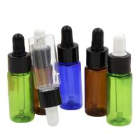 China Clear 60ml Plastic Dropper Bottle UV Electroplated Oil Dropper Bottle for sale