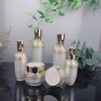 China Acrylic 50ml Large Refillable Shampoo Bottles Plastic Cosmetic for sale