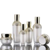 China Acrylic 50ml Large Refillable Shampoo Bottles Plastic Cosmetic for sale