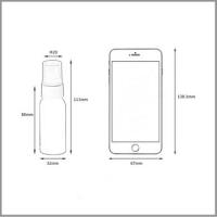 China Pet 50Ml Refillable Travel Spray Bottle Portable Perfume Bottle for sale