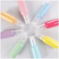 China Macaron 50Ml Refillable Travel Spray Bottle HDPE Mini Refillable Perfume Bottle for sale