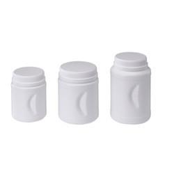 China PE 1000g Wide Mouth Plastic Jars Plastic Powder Bottle for sale