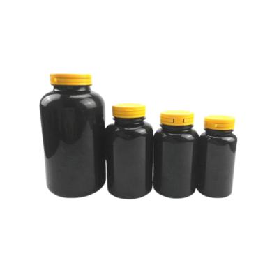 China Black 100cc Plastic Bottle Pill Plastic Containers Capsule for sale