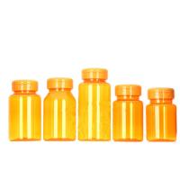 China Flip Top 80CC Orange Medicine Bottle Plastic Liquid Medicine Bottles for sale