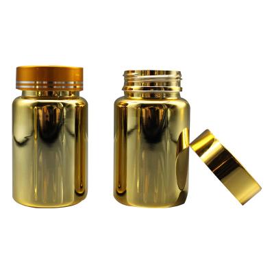 China Electroplating 120ml Plastic Bottle Amber Plastic Containers for sale