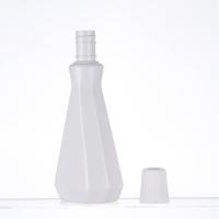 China Oral 120ml Plastic Cosmetic Bottles Square Electroplating Mouth Wash Bottle for sale