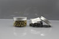 China Small 30g Wide Mouth Plastic Jars Transparent Silk Screen for sale