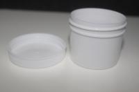 China Silk Screen 50g Plastic Cosmetic Jar Round Cream Food for sale