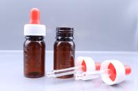 China Brown Gold 15~100ml Dropper Bottle Round PET Plastic Dropping Bottles For medicine for sale