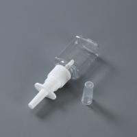 China PET Transparent Liquid Medicine Bottles With White Sprinkler Or Nose Spray for sale