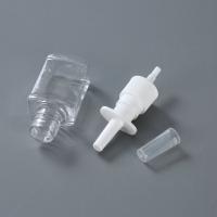 China PET Transparent Liquid Medicine Bottles With White Sprinkler Or Nose Spray for sale