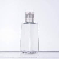 China Transparent Square Plastic Lotion Bottles Bath Product PET Squeeze Bottle 20~250ml for sale