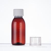 China White 100ml PET Plastic Liquid Medicine Bottles For Health Care Packaging for sale