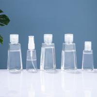 China 30ml 50ml 60ml Portable Empty Plastic Shampoo Bottle Round Flat Or Trapezoid Bottle for sale