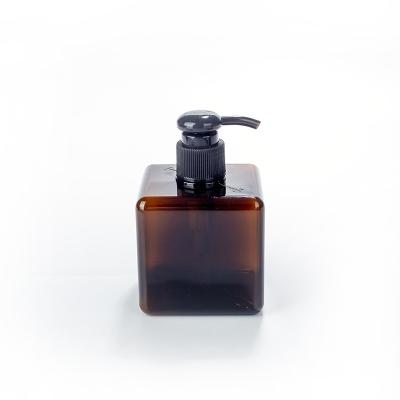 China Shampoo PETG Square Bottle Green Red Various Specifications 150ml 350ml for sale