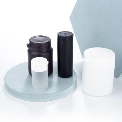 China HDPE 50cc 60cc White Or Black Vitamin C Tablets Bottle With Tear Off Cap for sale