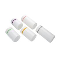 China Food Grade 175cc HDPE Plastic Vitamin Bottles Pill Bottle With Double Cap for sale