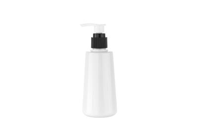 China Conical Plastic Lotion Bottles 180ml PET Material for sale