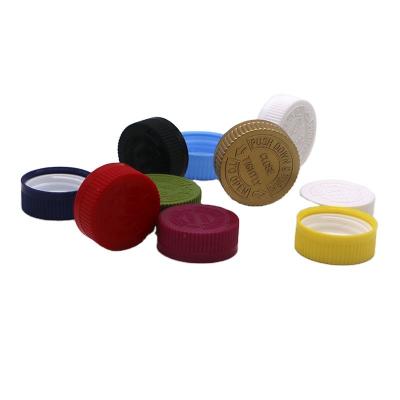 China 28mm 42mm Customize Child Safety Cap Resistant Cap For Medicine Bottles for sale