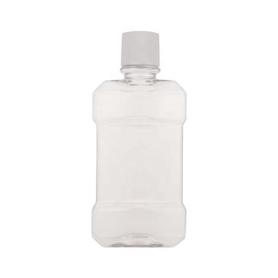 China 120ml 4oz Empty Pet Plastic Mouthwash Bottle Transparent for sale