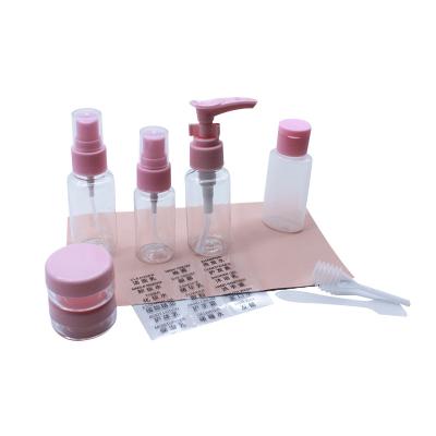 China Pink Series Refillable Travel Spray Bottle Set Cream Spray 30~60ml for sale