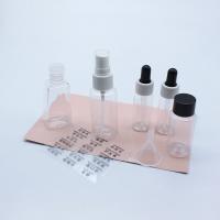China Simple Style Transparent Split Refillable Travel Spray Bottle Set 30ml~60ml for sale