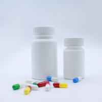China PE 100ml Small Plastic Medicine Bottles Wide Mouth Hot Stamping for sale