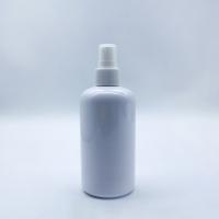 China White 300ml PET Plastic Lotion Bottles With Spray Pump Round Boston Bottle for sale