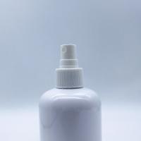 China White 300ml PET Plastic Lotion Bottles With Spray Pump Round Boston Bottle for sale