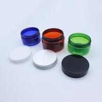 China 1oz 2oz Color Customized Wide Mouth Bottle PET Plastic Cream Jar for sale
