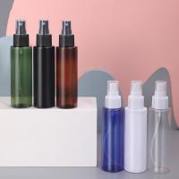 China Pet 200Ml Flat Shoulder Clear Plastic Bottle With Mist Spray Cosmetic Toner for sale