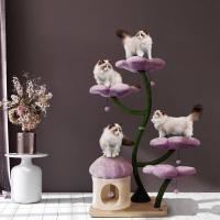 China Flower Modern Christmas Cat Tree High Quality Customised Colour Eco-friendly Carton Packaging Luxury Scratcher with Playing Toys for sale