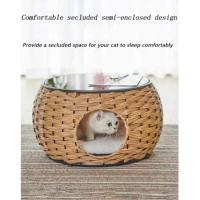 China High Quality Modern Cat House Glass Roof PE Waterproof Easy Clean Design for Living Room Outdoor Use All Seasons Pet Furniture for sale