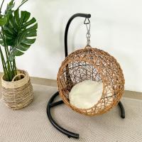 China Swing Hanging PE Basket Cat Bed Cave Fashion Modern Carton 30kg Capacity Removable Washable All Seasons for Cats Dogs Pet for sale