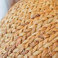 China Banana Leaf Hand-woven Eco-Friendly Sustainable Pet House Villa Semi-enclosed Four-season Universal Breathable Water Hyacinth for sale