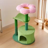 China High Quality Factory Manufacture Fashion Cat Tree House Large Floral Cat Tower Tree for sale