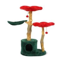 China Manufacturer Wholesale Luxury Solid Wood Eco-Friendly Colorful Flowers Stable Modern Customizable Multi-Occasion Cat Carton for sale