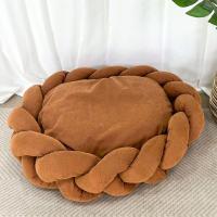 China Modern Fashion Portable Pet Bed Comfortable Extra Warm Woven Cat Dog Nest Soft Chunky Knit Braid Faux Fur Washable All Seasons for sale