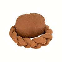 China Modern Fashion Portable Pet Bed Comfortable Extra Warm Woven Cat Dog Nest Soft Chunky Knit Braid Faux Fur Washable All Seasons for sale