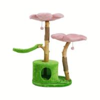 China Luxury Modern Eco-Friendly Cat Condo Tree Scratching Tower Sisal Posts Perches Houses for Cat Jump Platform Activity Center Play for sale