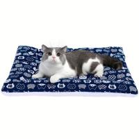 China Manufacturer Wholesale Cute Design Fleece Print Winter Soft Breathable Durable Cat Dog Pet Bed Mat for sale