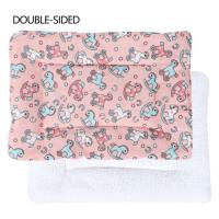 China Manufacturer Wholesale Cute Design Fleece Print Winter Soft Breathable Durable Cat Dog Pet Bed Mat for sale