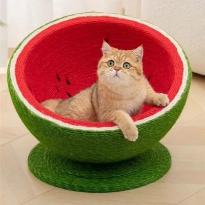 China Extra Large Modern Sisal Cat Scratching Board Bed Durable Unbreakable Eco-Friendly 58cm Anti-Scratch Cat Tree Sofa Toy Carton for sale
