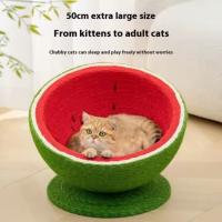 China Extra Large Modern Sisal Cat Scratching Board Bed Durable Unbreakable Eco-Friendly 58cm Anti-Scratch Cat Tree Sofa Toy Carton for sale