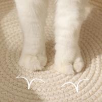 China Handmade High Quality Eco-Friendly All-Season Cat Bed Removable Washable Warm Pad Winter Rattan Woven Pet Nest Scratch Board for sale